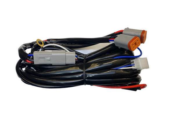 Light Bar Wire Harness - Dual DT-4 Connector - 200W – Vivid Lumen ...