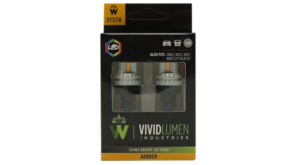 3157 Amber LED Bulbs High Output (Pair) – Vivid Lumen Industries